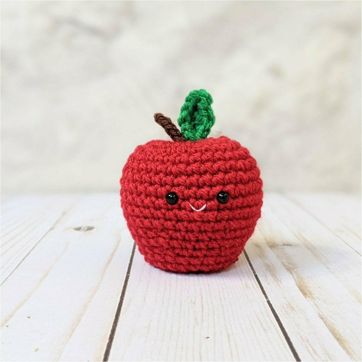 CROCHET PATTERN: Beginner Crochet Apple Play Food, Amigurumi Fruit ...