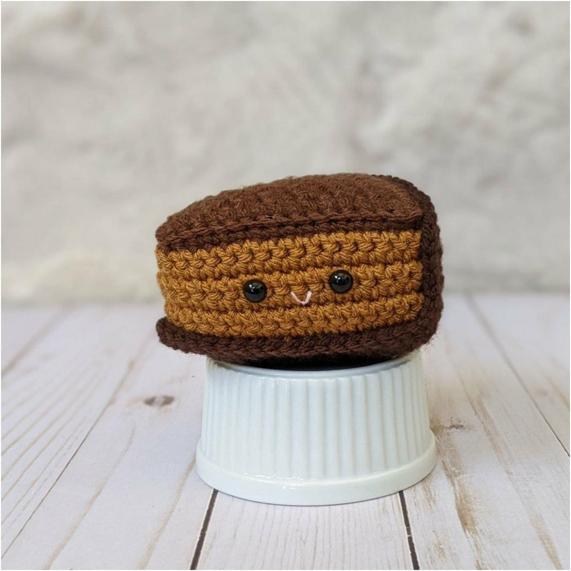 CROCHET PATTERN: Cherry Cheesecake, Amigurumi Cheesecake Dessert Pa...