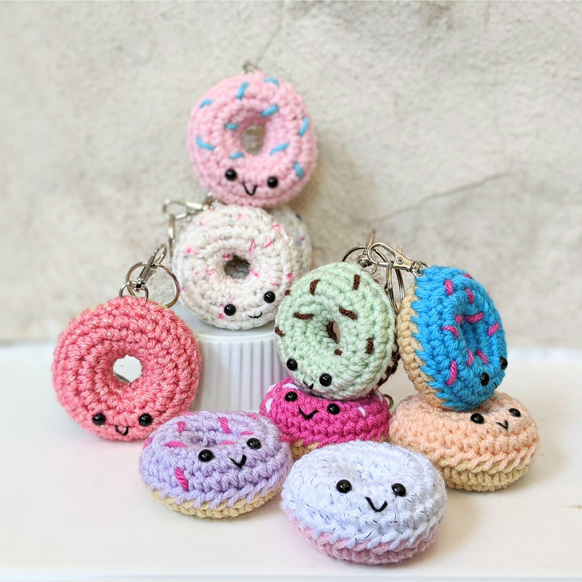 CROCHET PATTERN: Crochet Food Keychains, Amigurumi Kawaii Miniature...