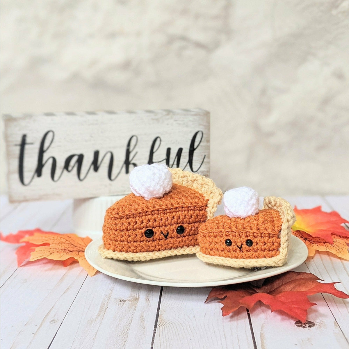 CROCHET PATTERN: Crochet Pumpkin Pie, Amigurumi Play Food Kawaii Pi...